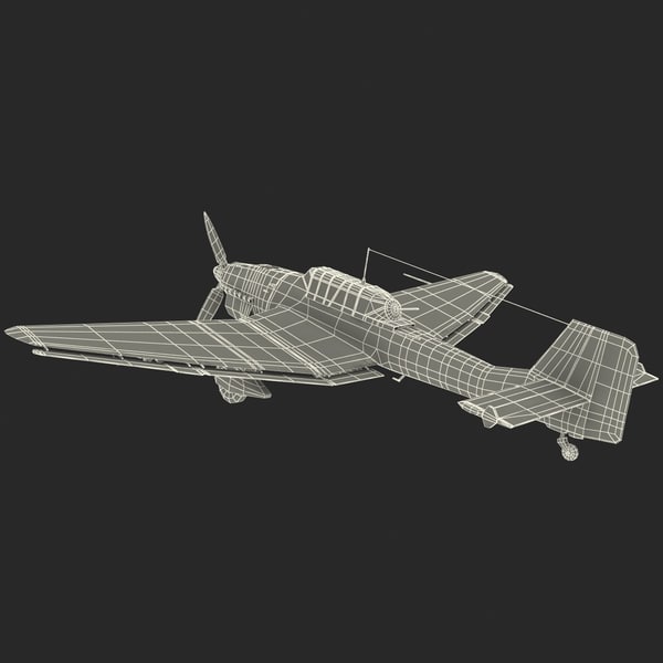 3d world war ii aircraft model