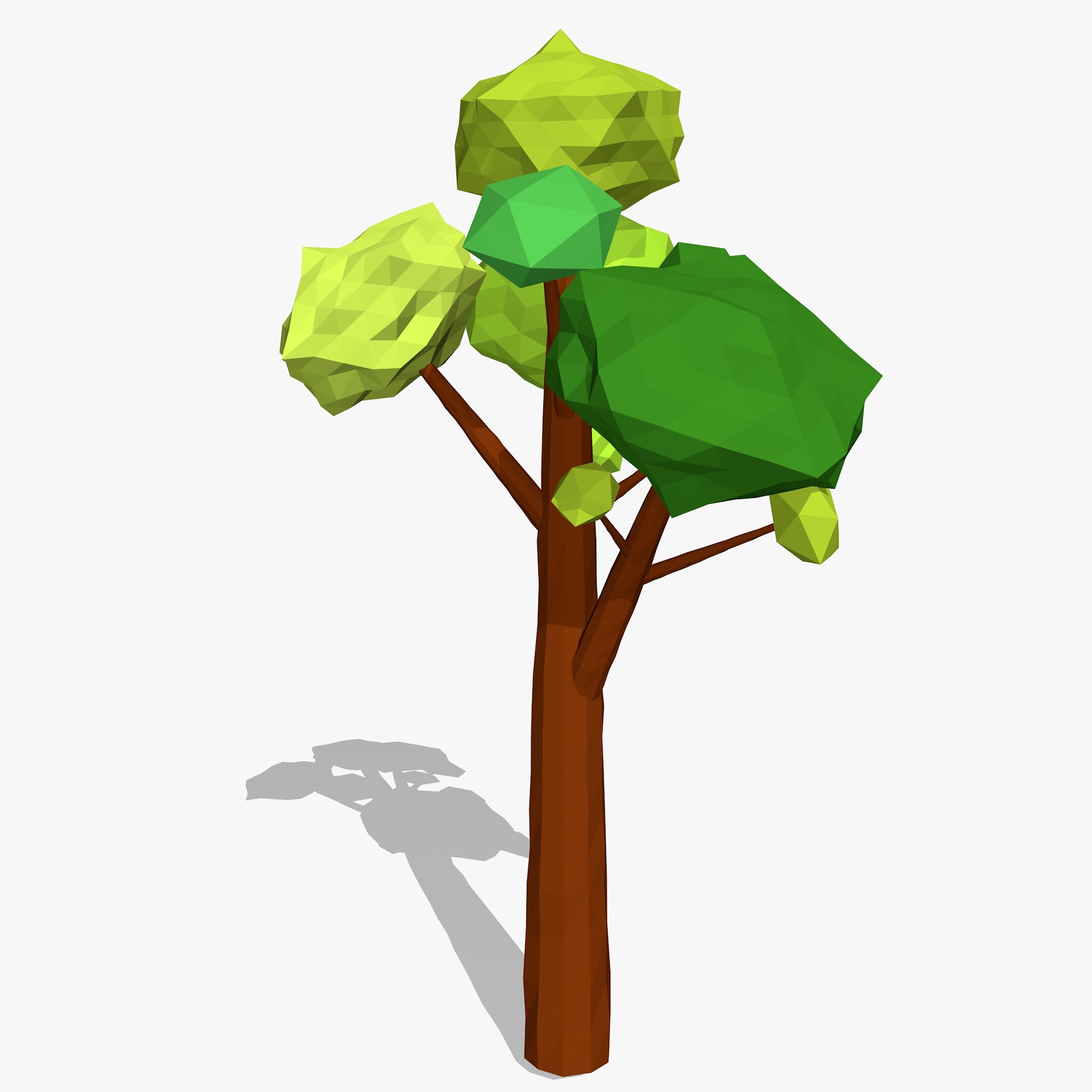 cartoon trees 3d model