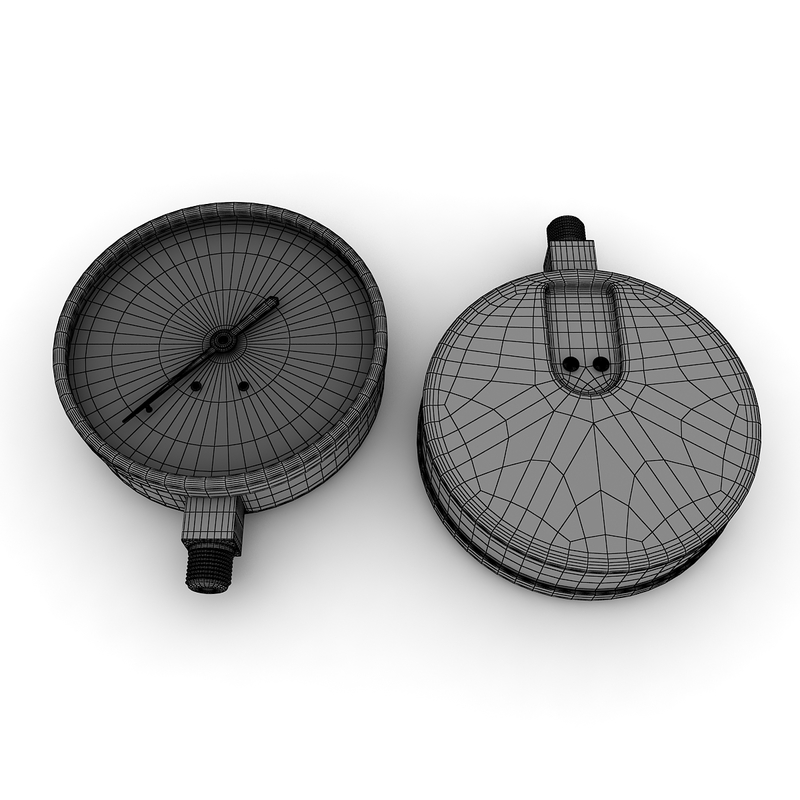 3d Model Water Pressure Gauge 3d-model-water-pressure-gauge
