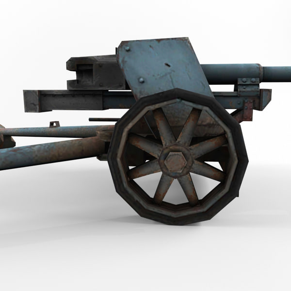 3d model of pak 40