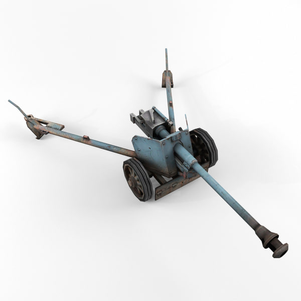 3d model of pak 40