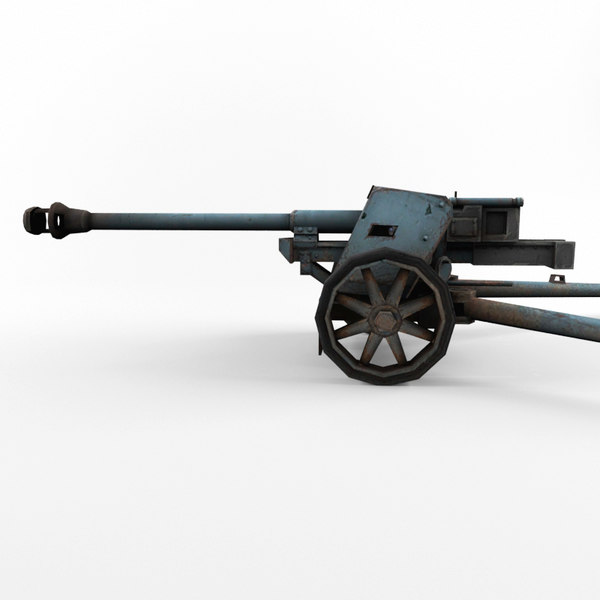 3d model of pak 40