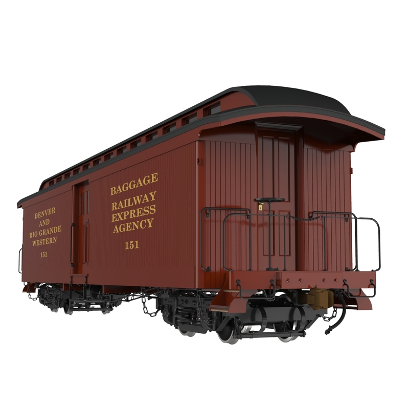 Narrow Gauge Passenger Cars Obj