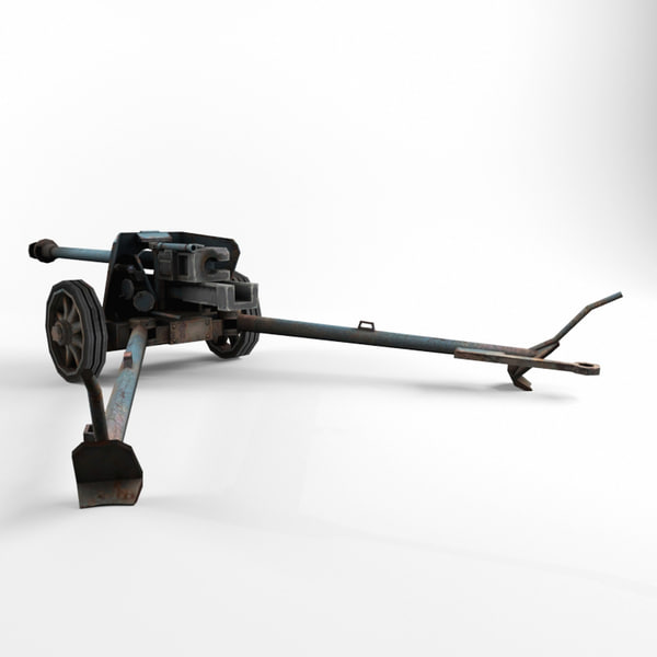 3d model of pak 40