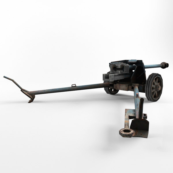 3d model of pak 40