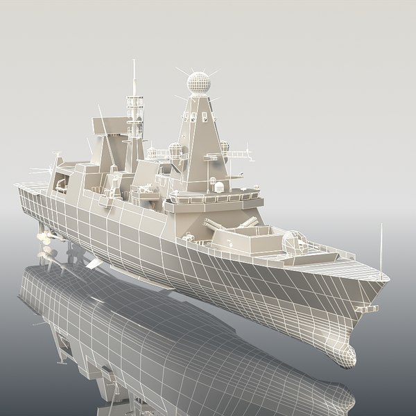 3d hms daring d32 type 45
