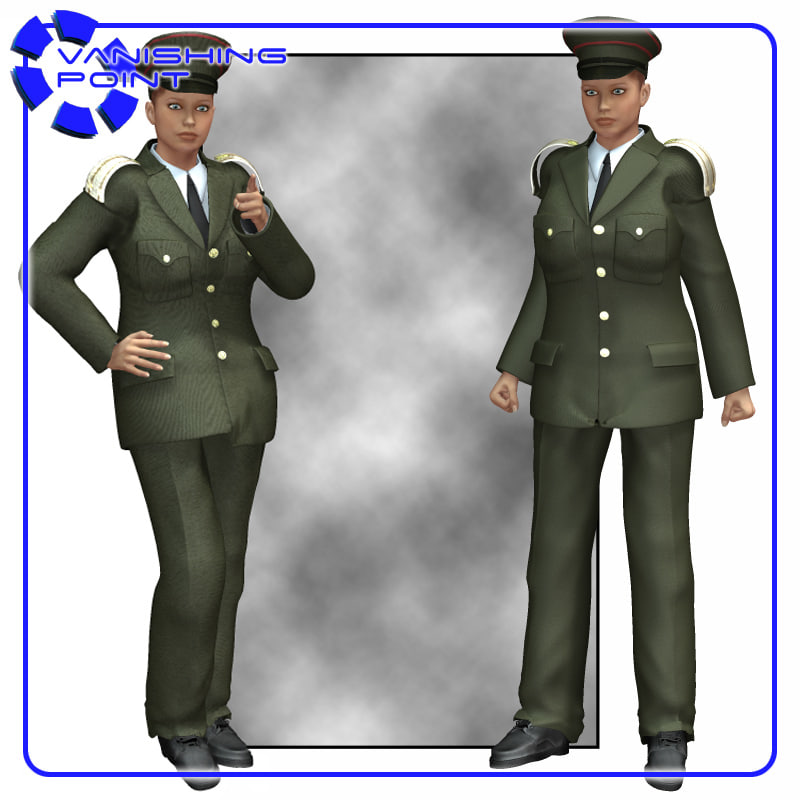 military dress uniform 3d model