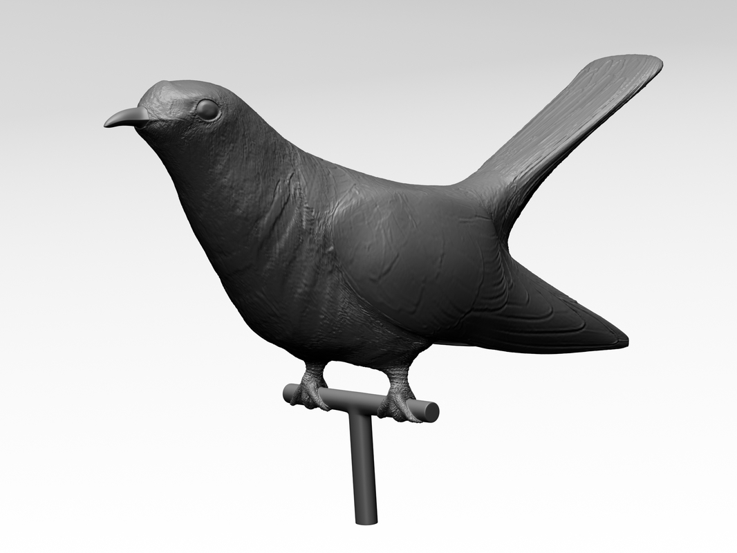 3d max bird printable