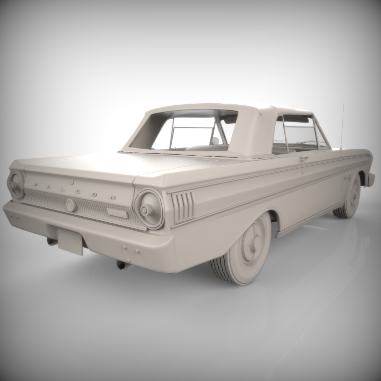 3d model of falcon 1964 convertible