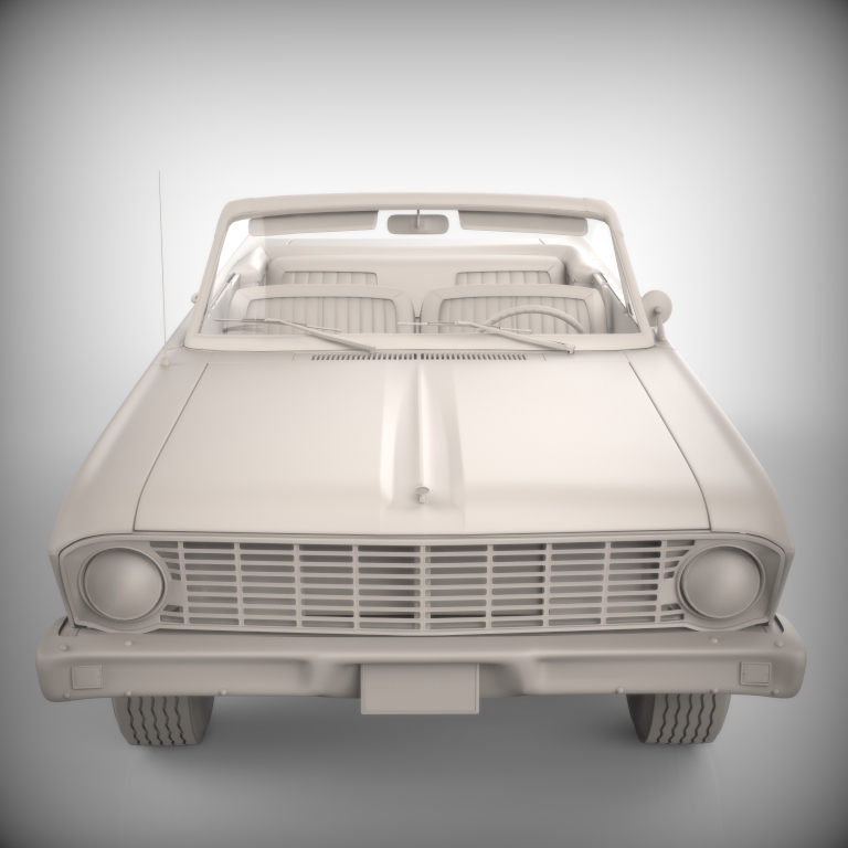 3d model of falcon 1964 convertible