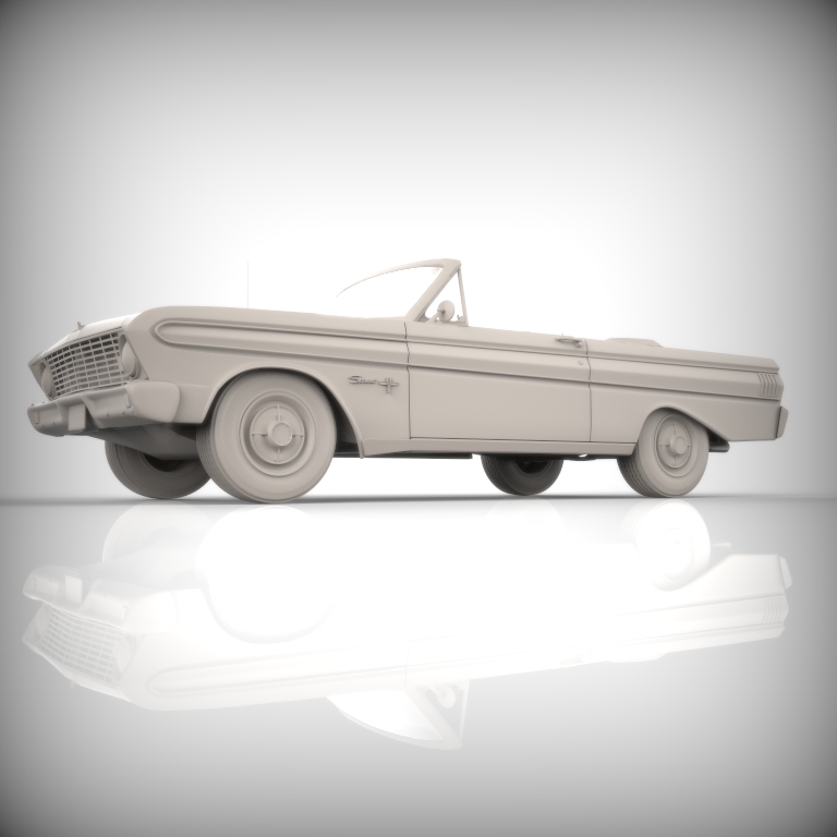3d model of falcon 1964 convertible