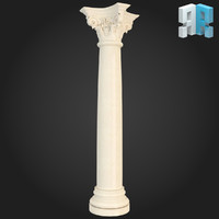 roman ionic classic column 3d model