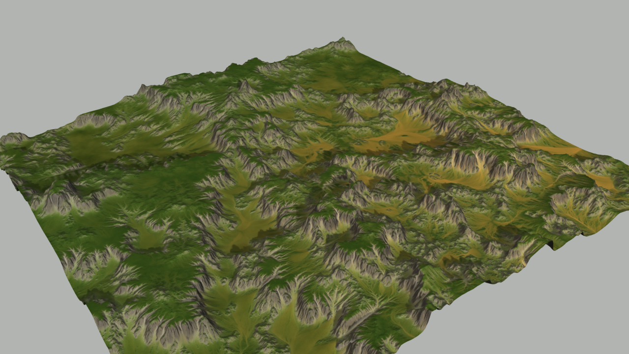 terrain realistic 3d model
