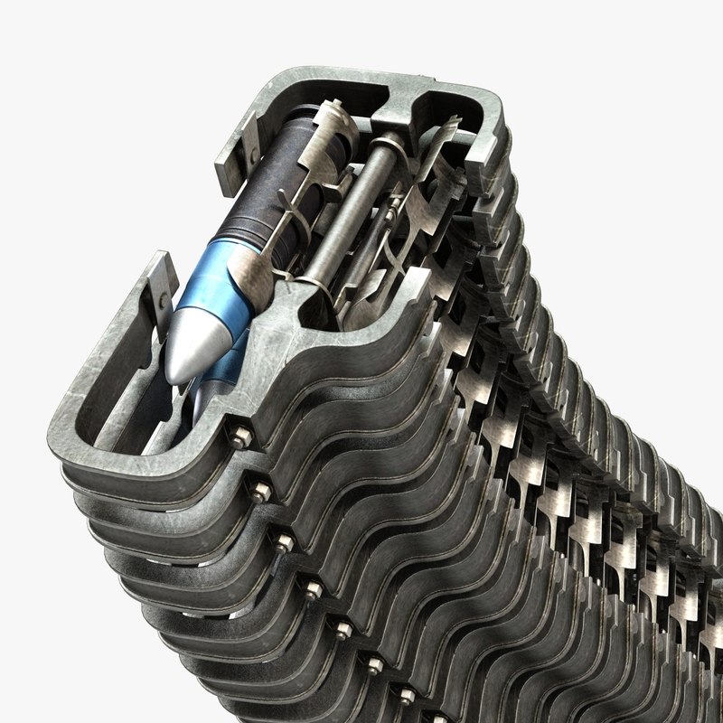 3d model apache helicopter m230 chain