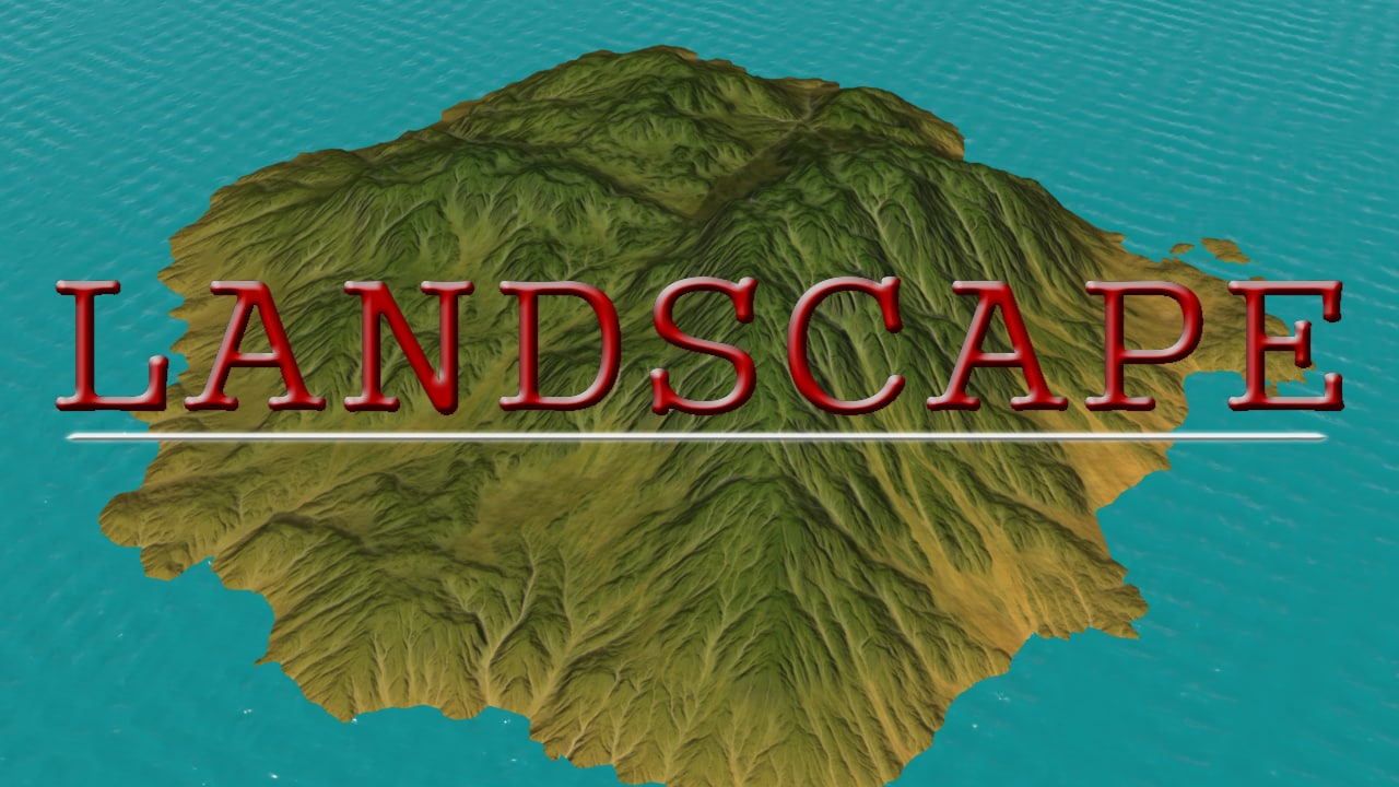 island terrain realistic 3d max