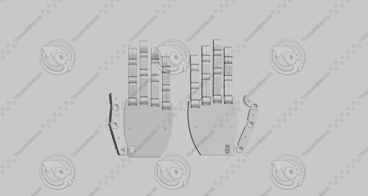 dwg plastic mechanic hands