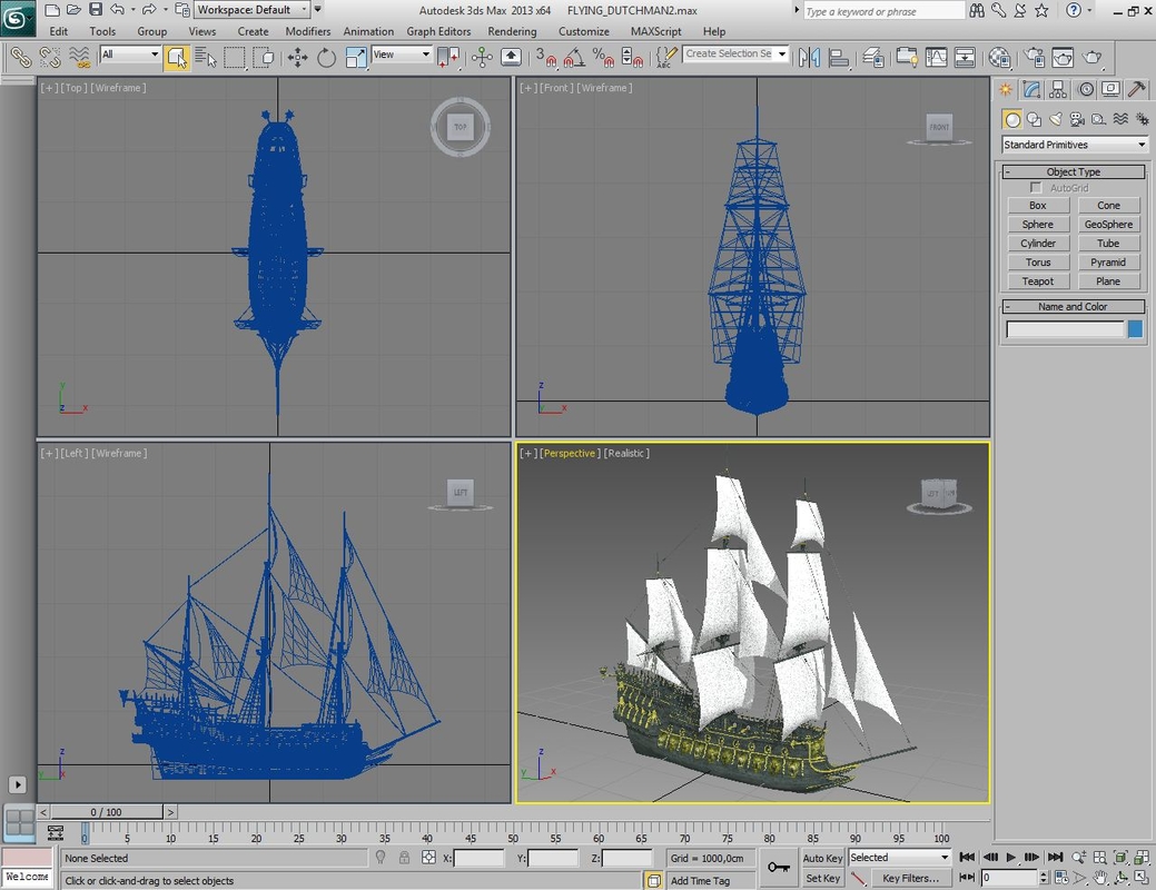 flying dutchman 2 3d model