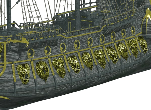 flying dutchman 2 3d model