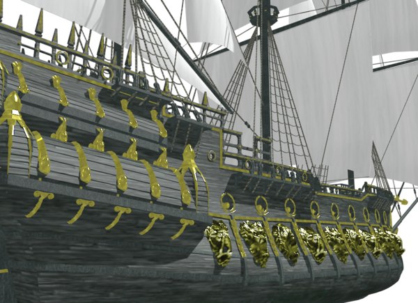 flying dutchman 2 3d model