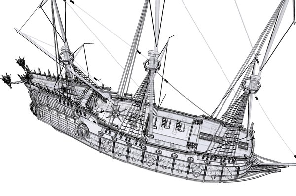 flying dutchman 2 3d model
