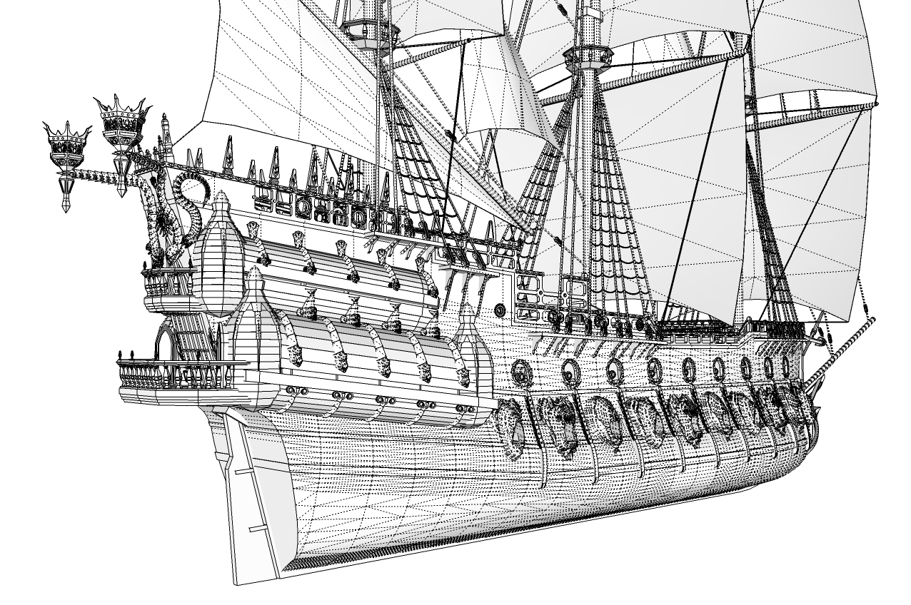 flying dutchman 2 3d model