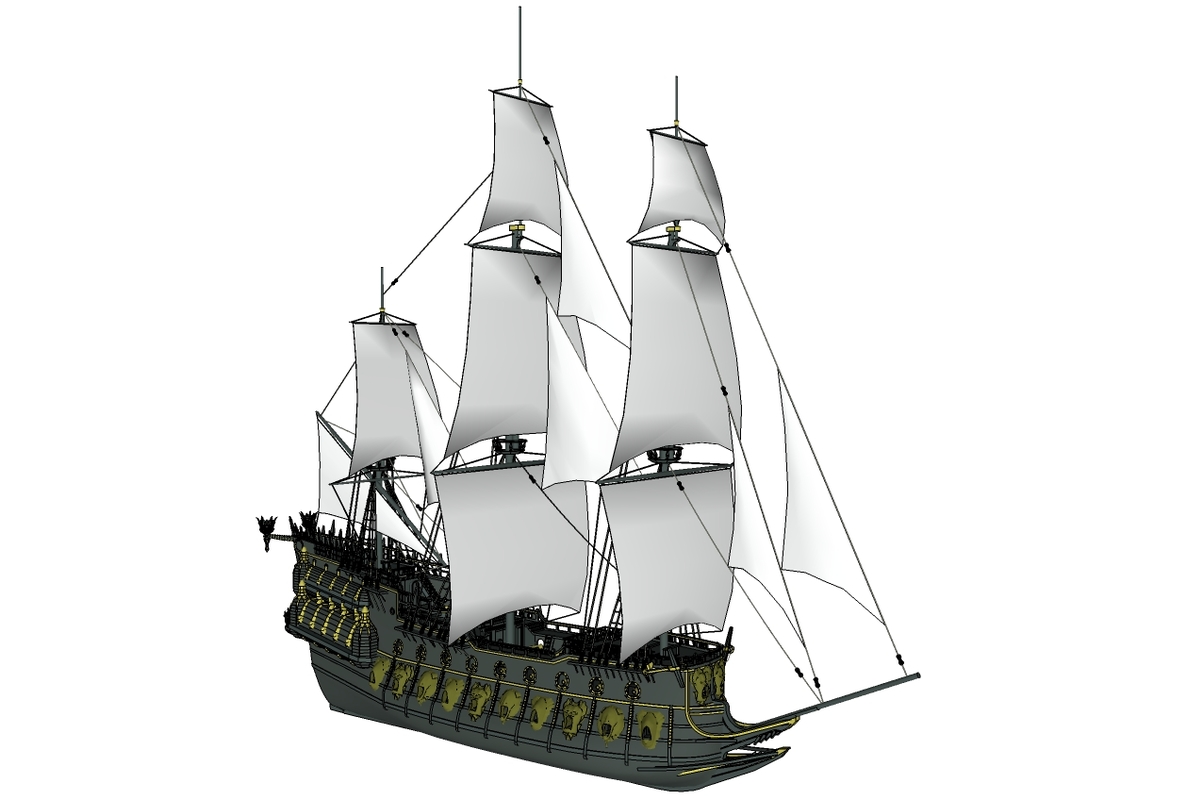 flying dutchman 2 3d model
