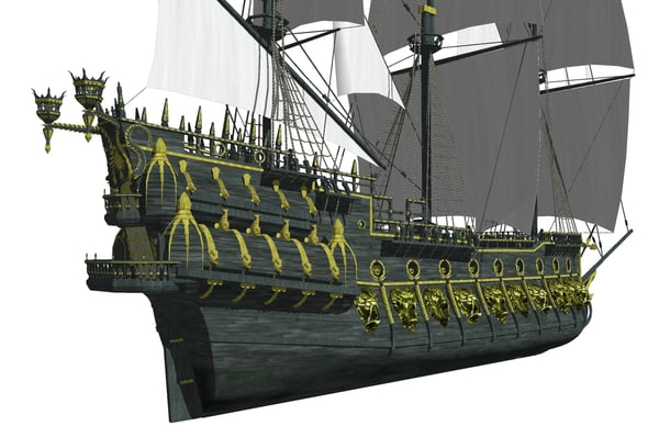 flying dutchman 2 3d model