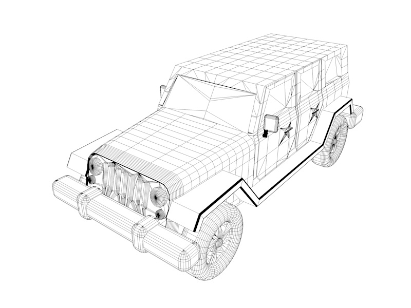 jeep wrangler 3d model