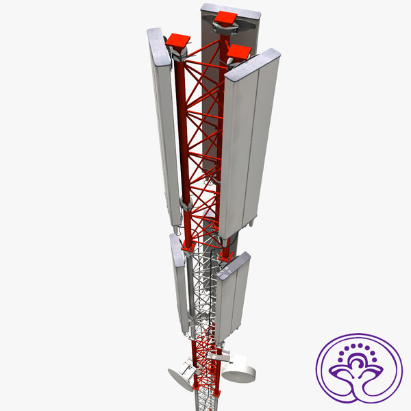cell antenna tower 3d model
