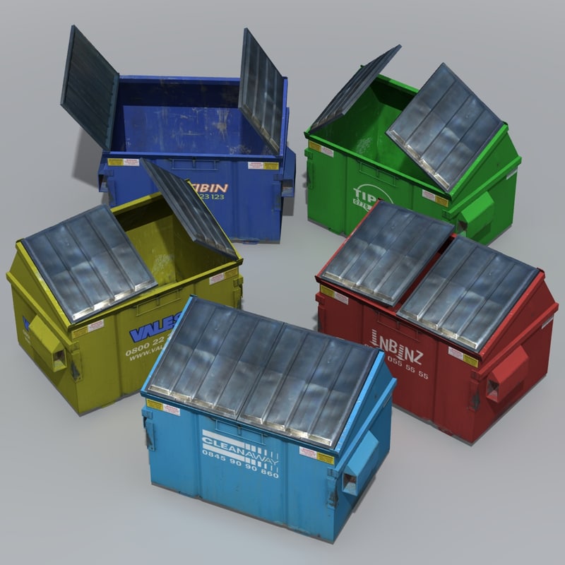3d model dumpster