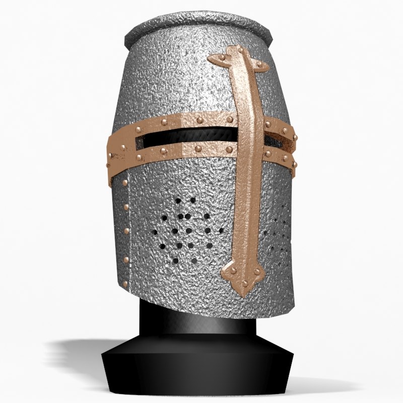 3d helm templar knight