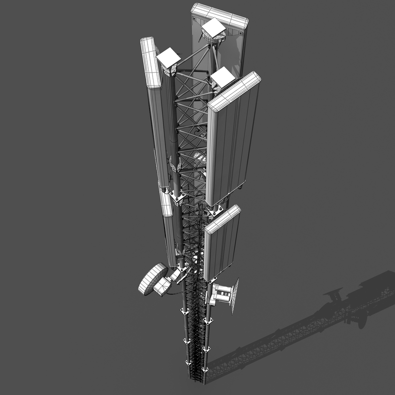 3ds max cell antenna tower