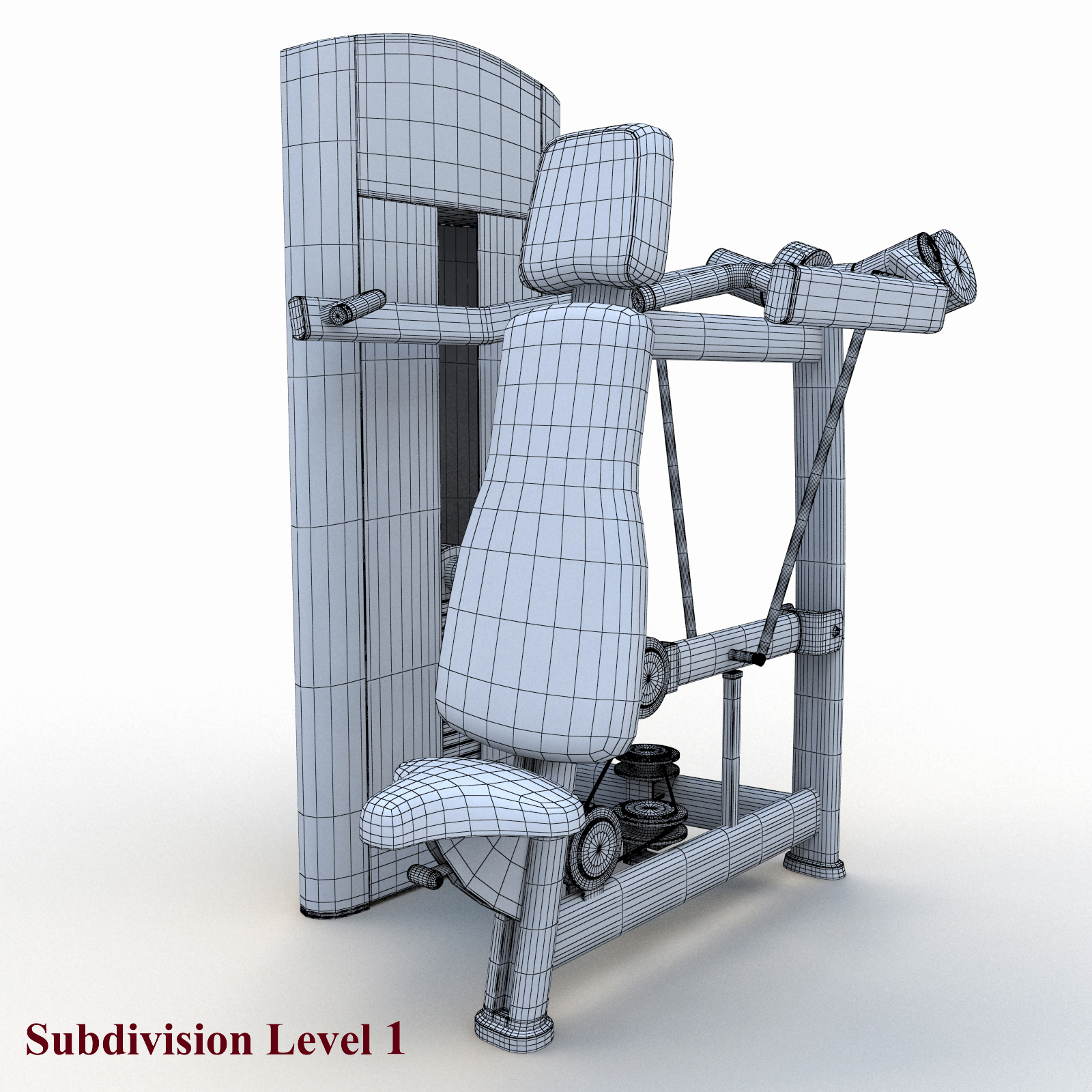 3d equipment fitness model