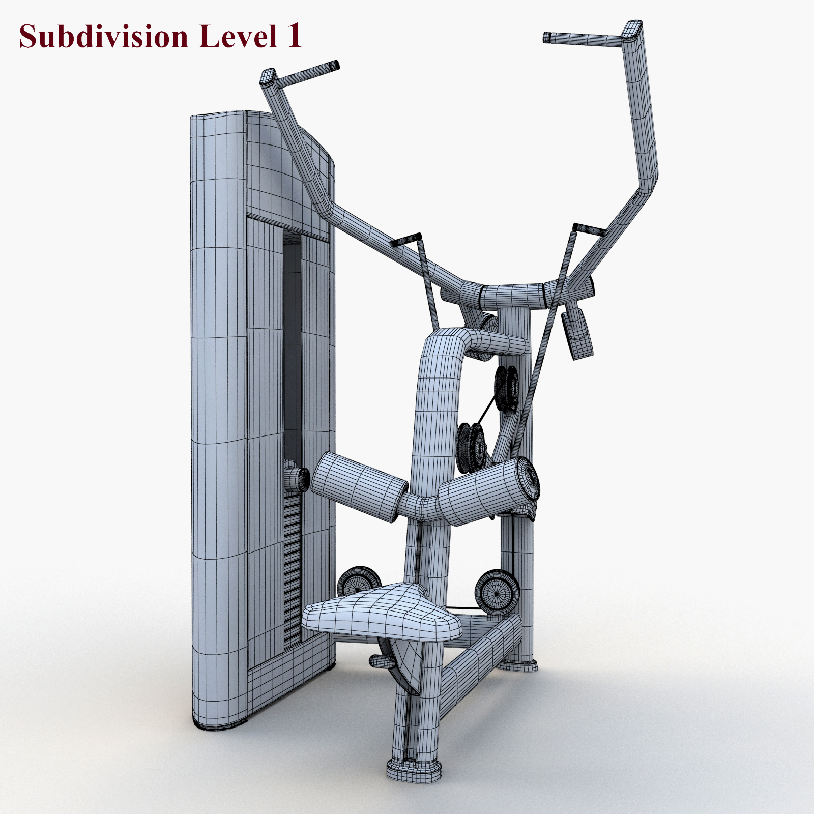 3d equipment fitness model
