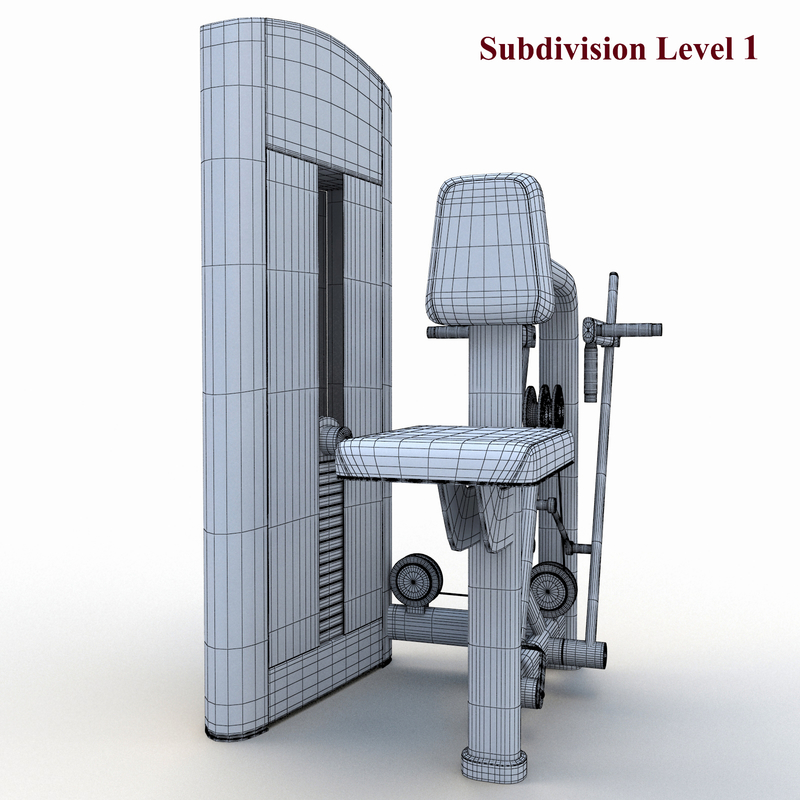 3d equipment fitness model
