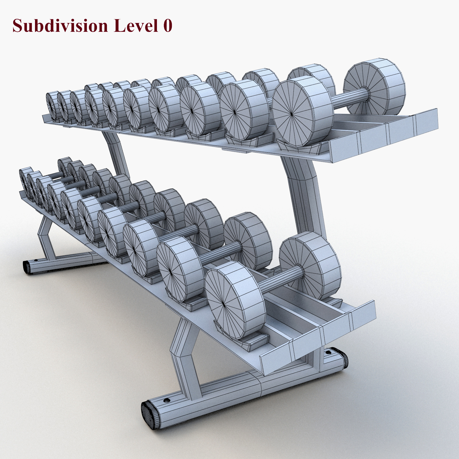 3d equipment fitness model
