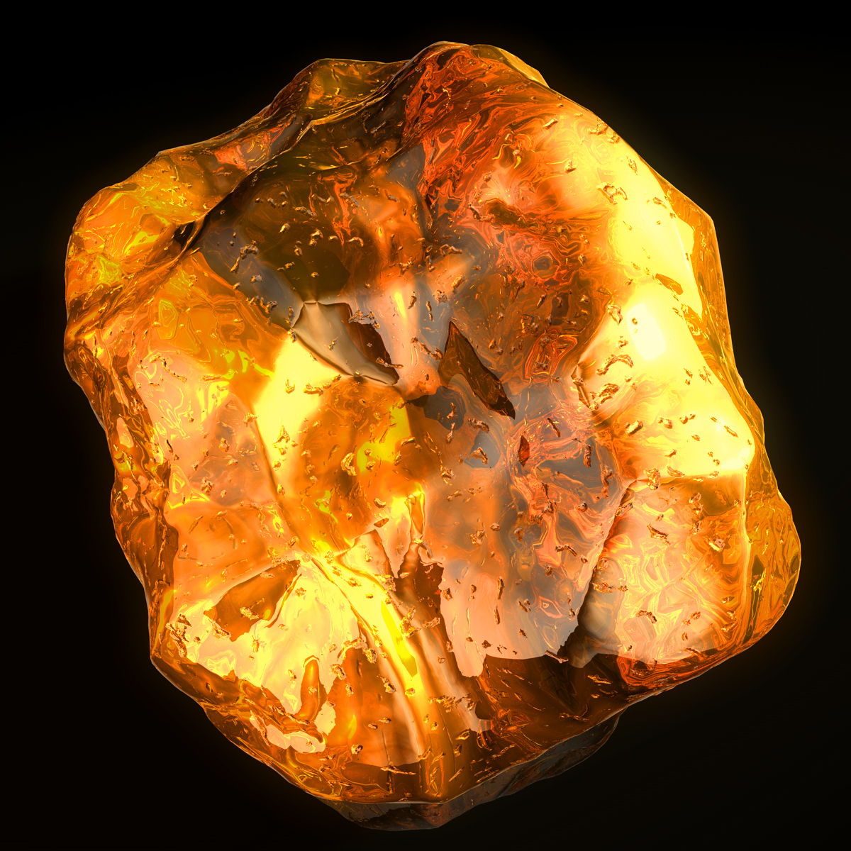 3d modeled amber model