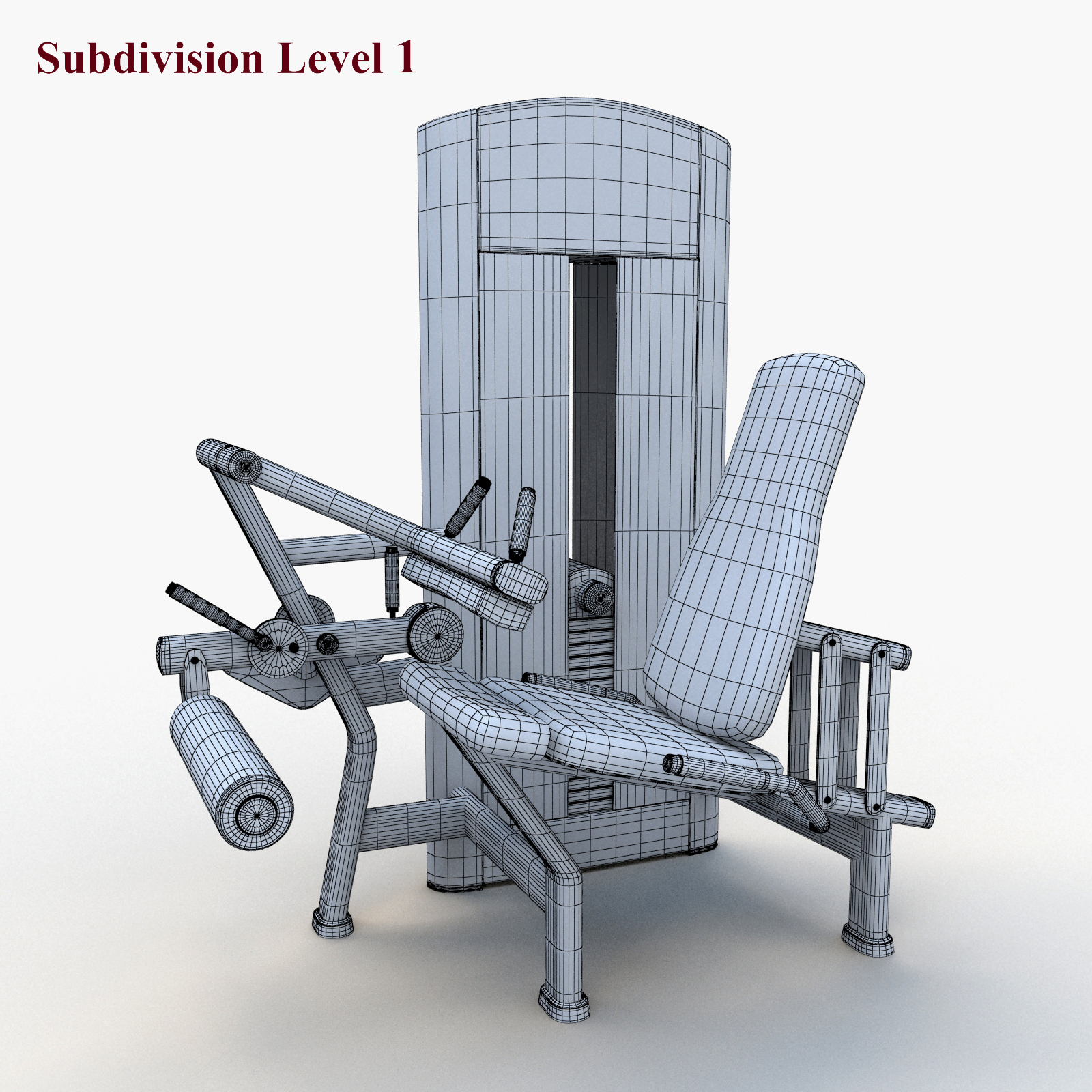 3d equipment fitness model