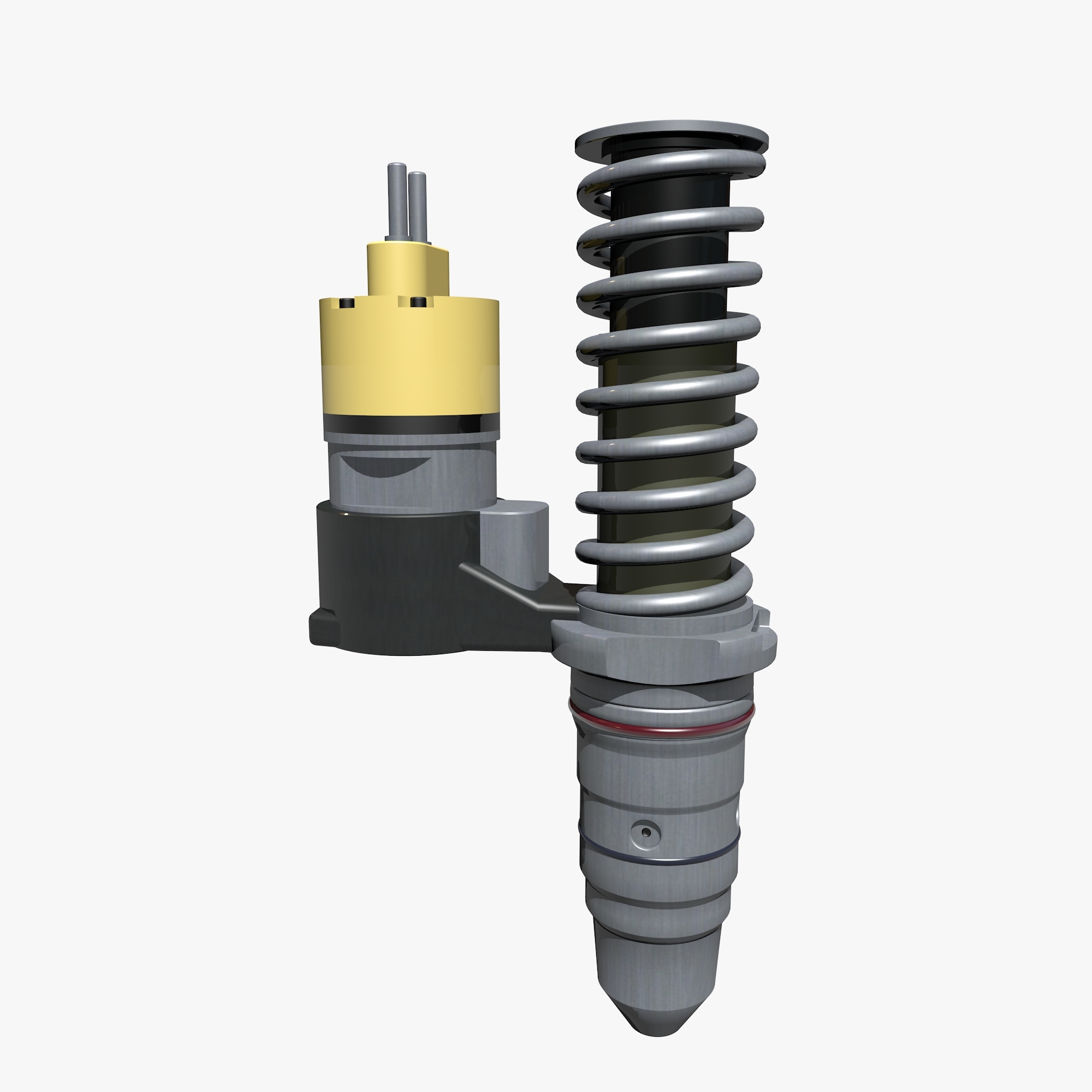 injector engine industrial c4d