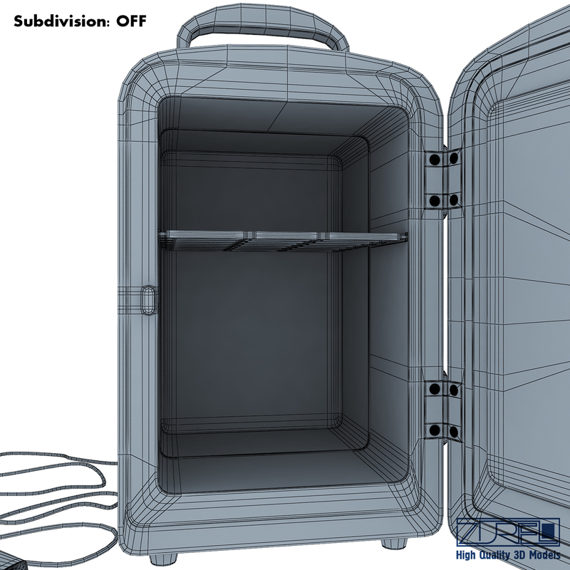 3d model mini fridge