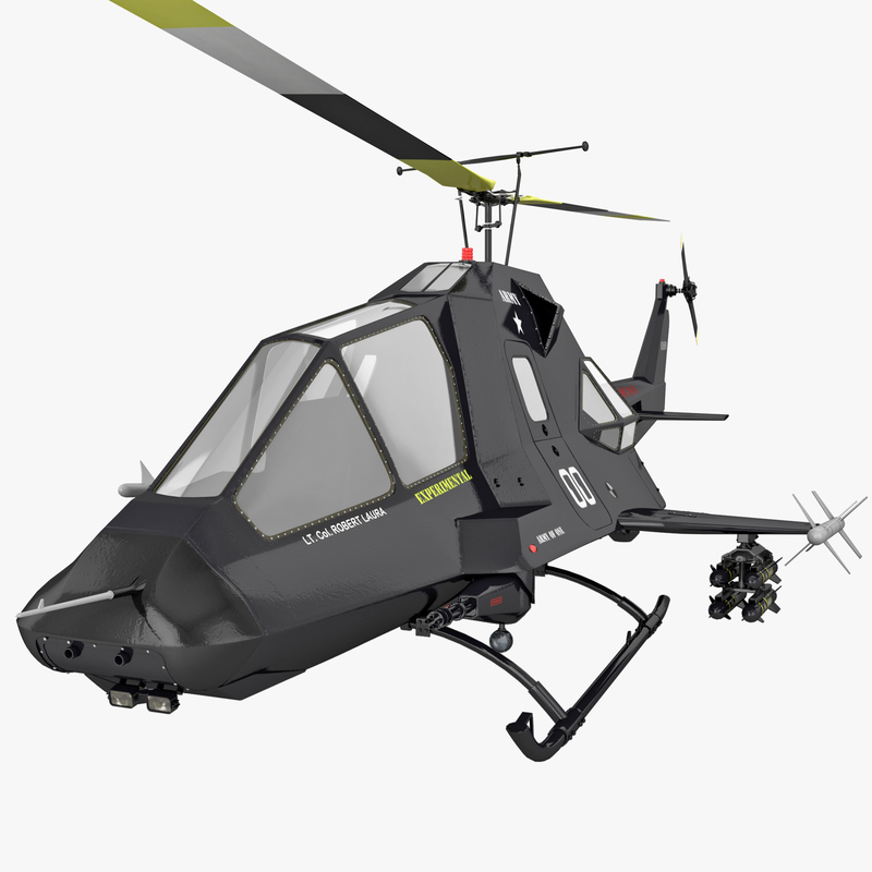stealth helicopter 3d model