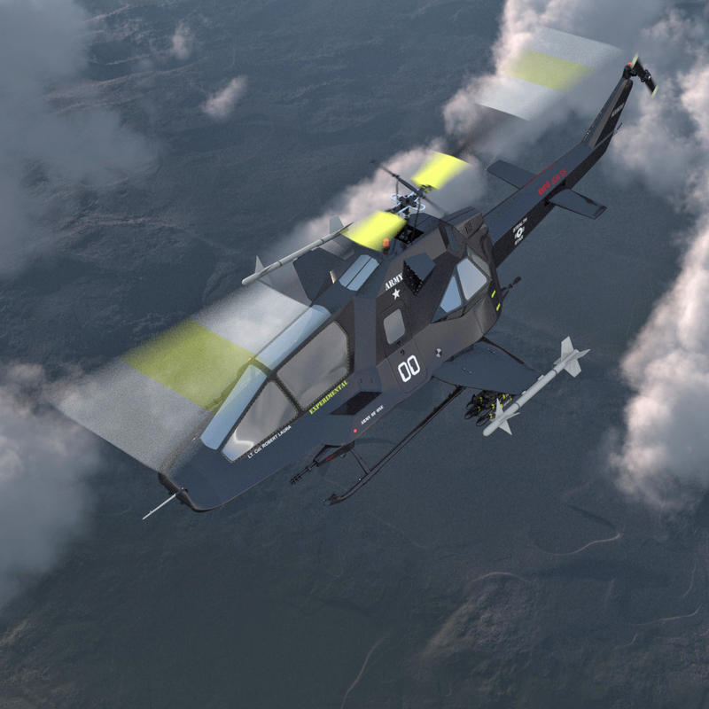 stealth helicopter 3d model