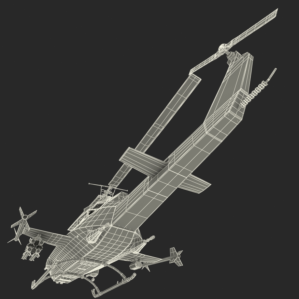 stealth helicopter 3d model