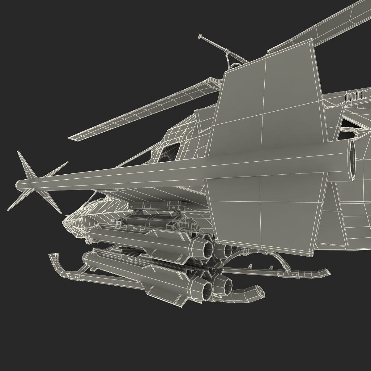 stealth helicopter 3d model