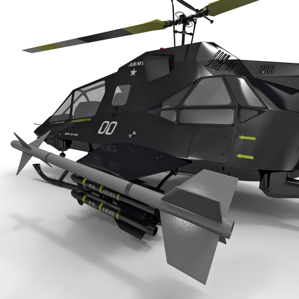 stealth helicopter 3d model