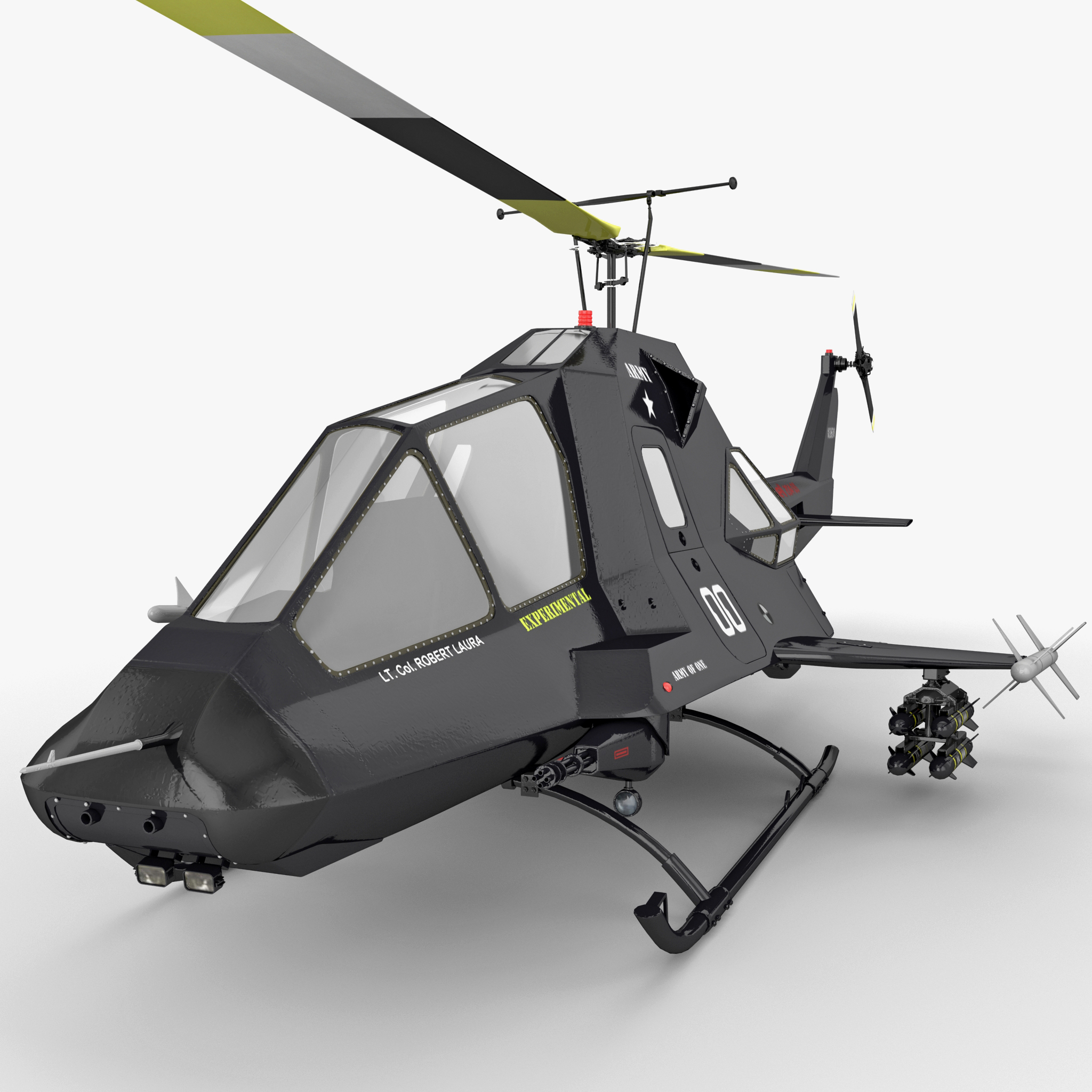 stealth helicopter 3d model