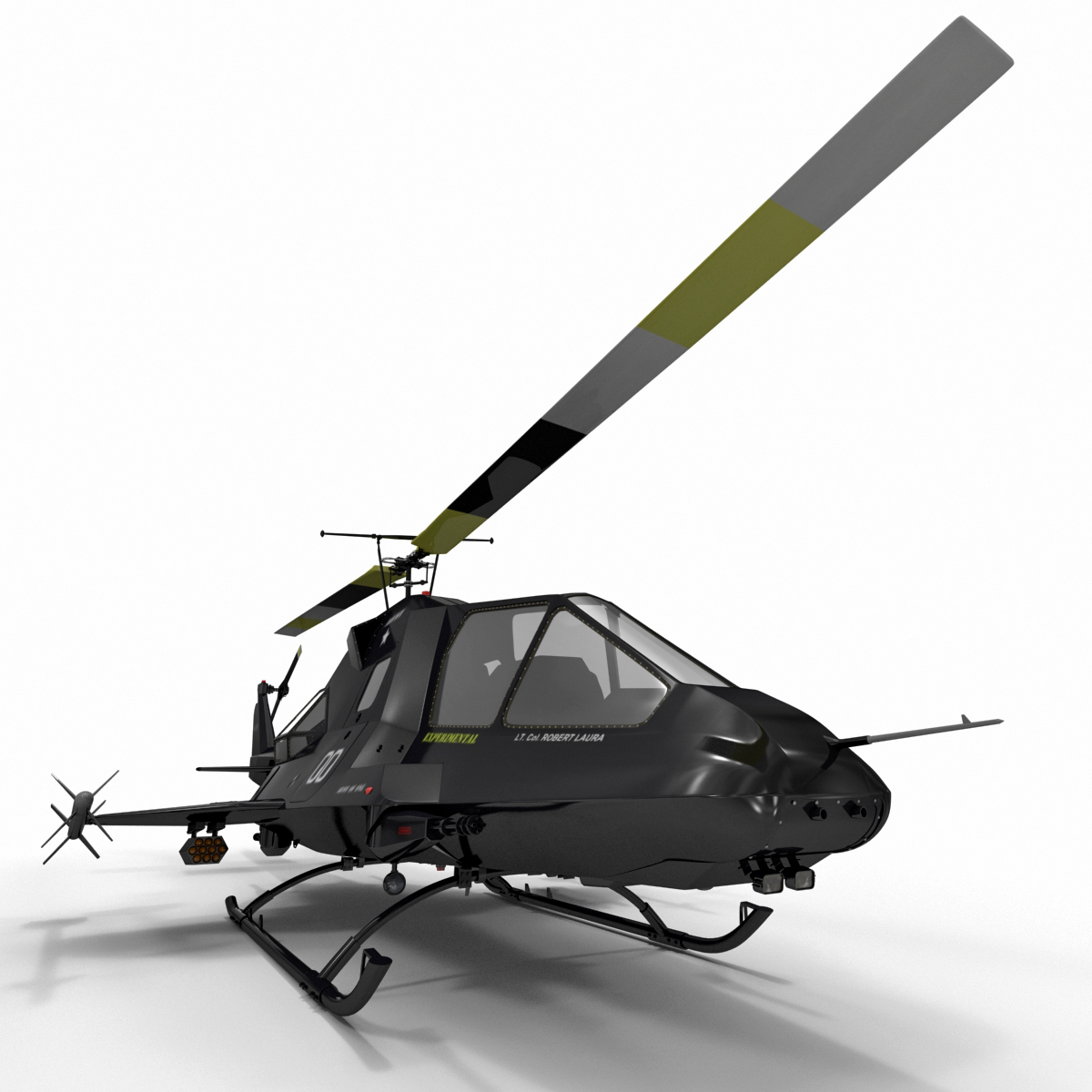 stealth helicopter 3d model