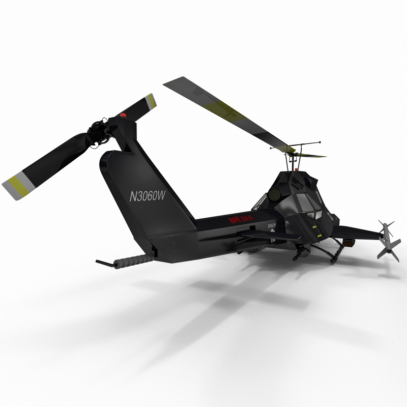 stealth helicopter 3d model