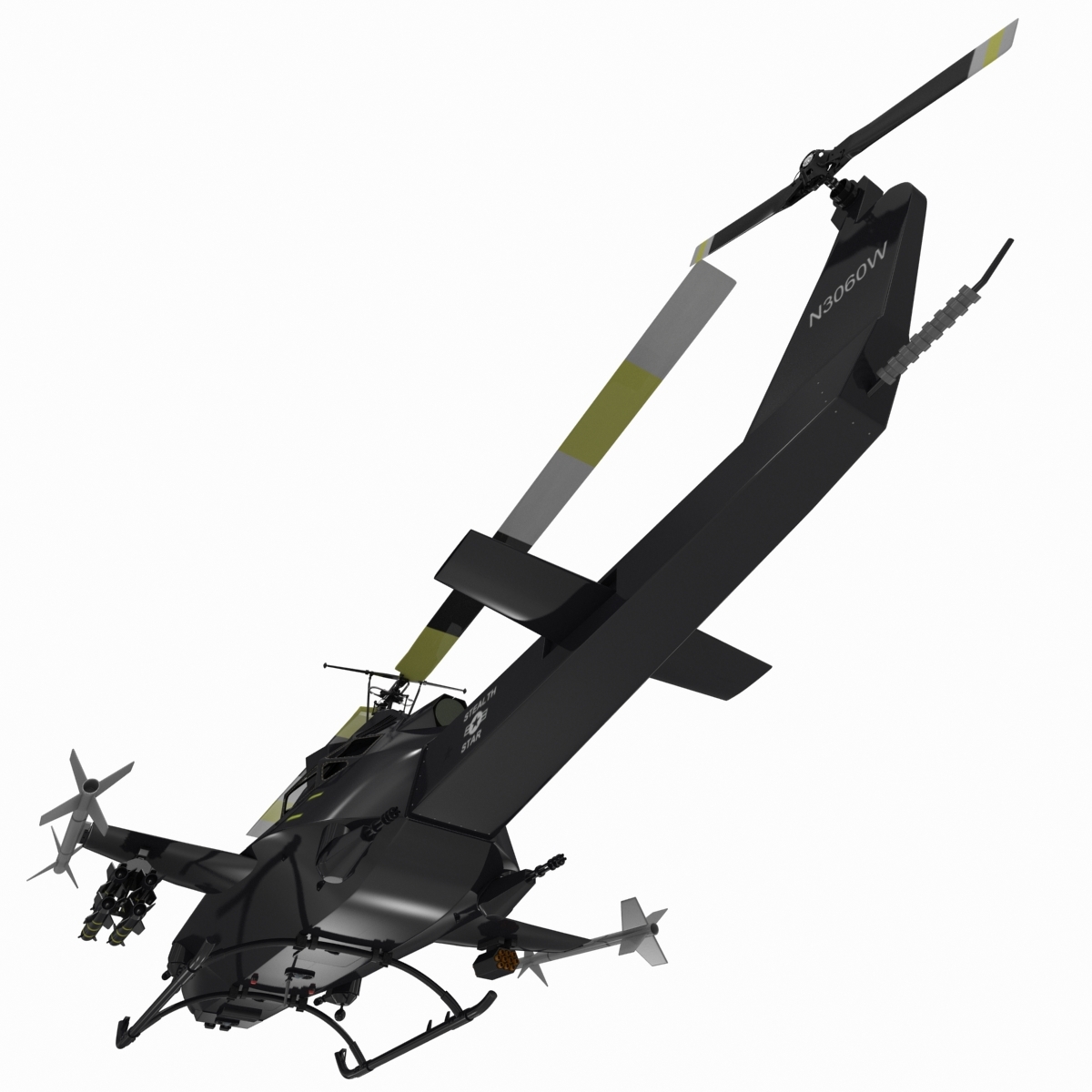stealth helicopter 3d model