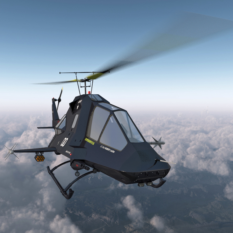 stealth helicopter 3d model